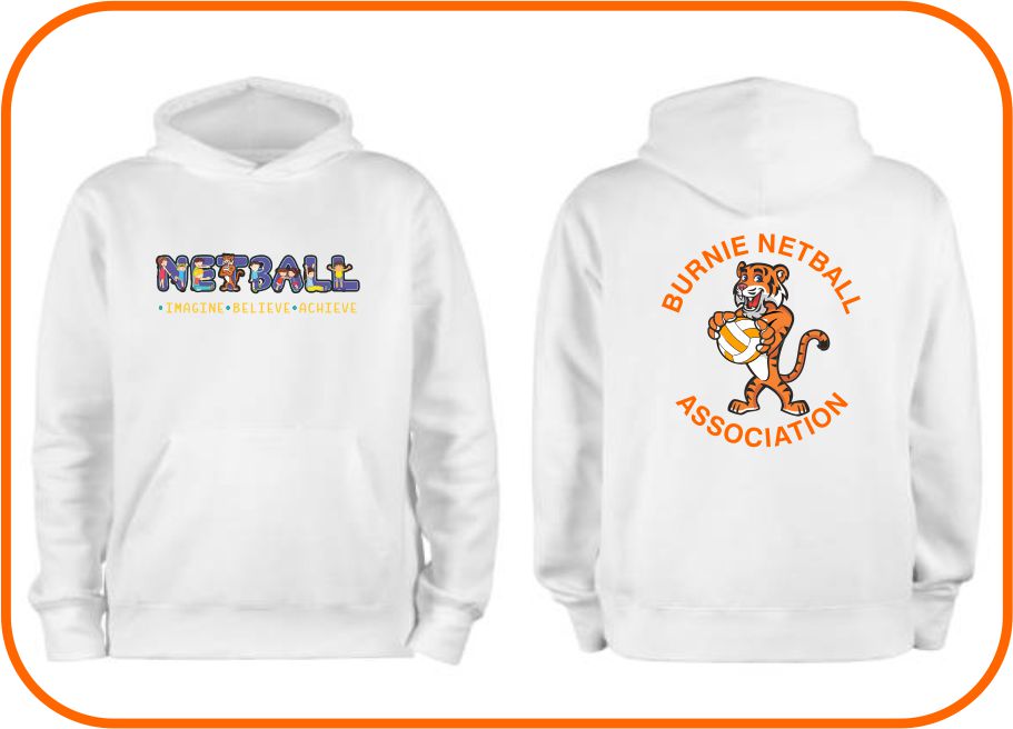 Burnie Netball Association Hoodie - Design 2 – Cassovic Tasmania